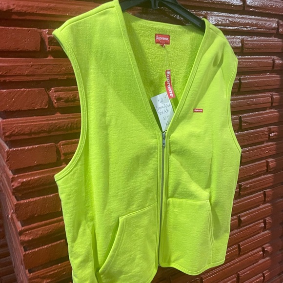 Supreme | Jackets & Coats | Authentic Mens Supreme Yellow Vest | Poshmark